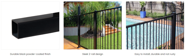 Black Aluminum Pool Fence Manufacturers - FENCE DEPOT