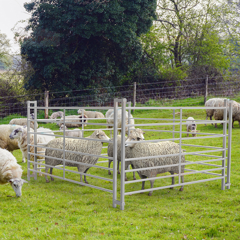 5ft 7 Railed Metal Galvanized Sheep Hurdle - FENCE DEPOT