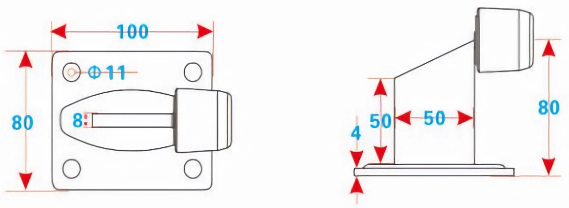 Steel Sliding Gate Stopper Kit - FENCE DEPOT