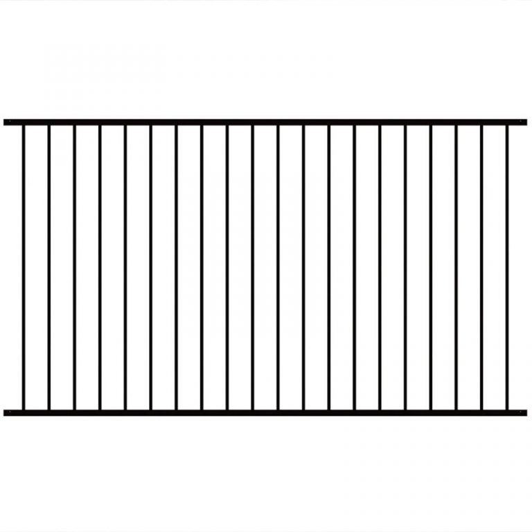 Flat Top Fence, Metal Steel Fence Panels - FENCE DEPOT