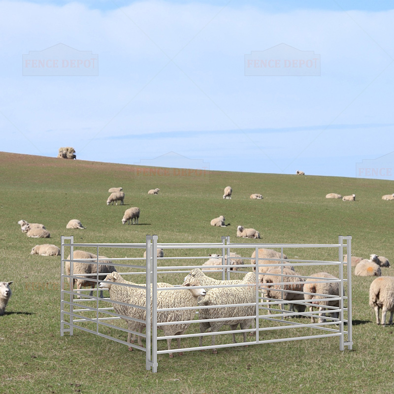 6ft Metal Galvanized Sheep Hurdles Fence - FENCE DEPOT