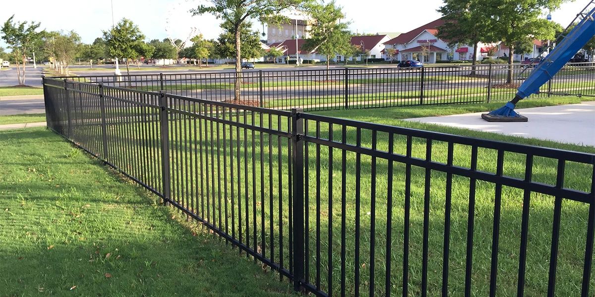 Flat Top Fence, Metal Steel Fence Panels - FENCE DEPOT