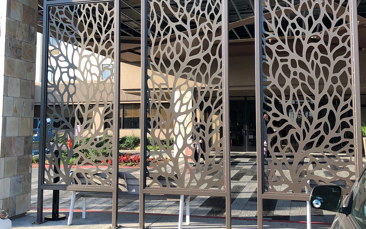 Metal Privacy Screen, Laser Cut Panels - FENCE DEPOT
