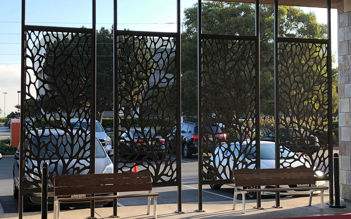 Metal Privacy Screen, Laser Cut Panels - FENCE DEPOT
