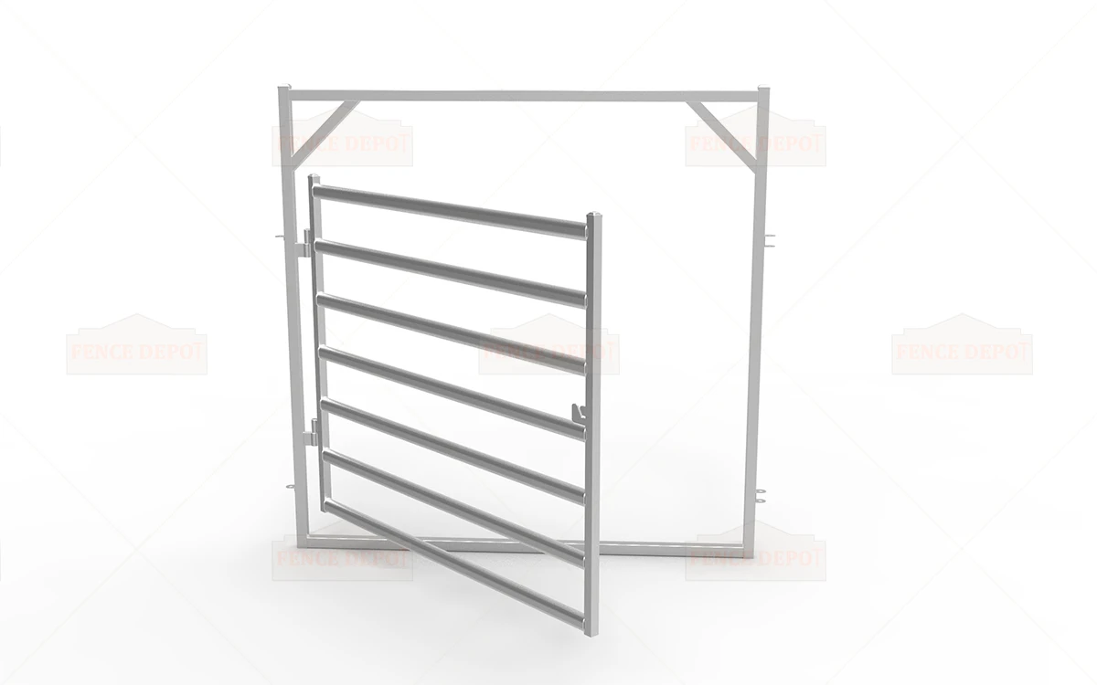 Rail Cattle Fence Gate 2200mm (7ft, 7 Rail) - FENCE DEPOT
