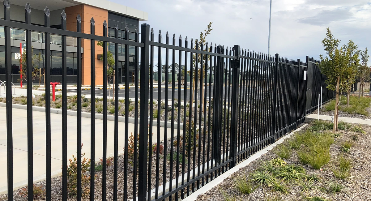 Steel Security Fence, Spear Top Steel Fence Panels- Fence Depot