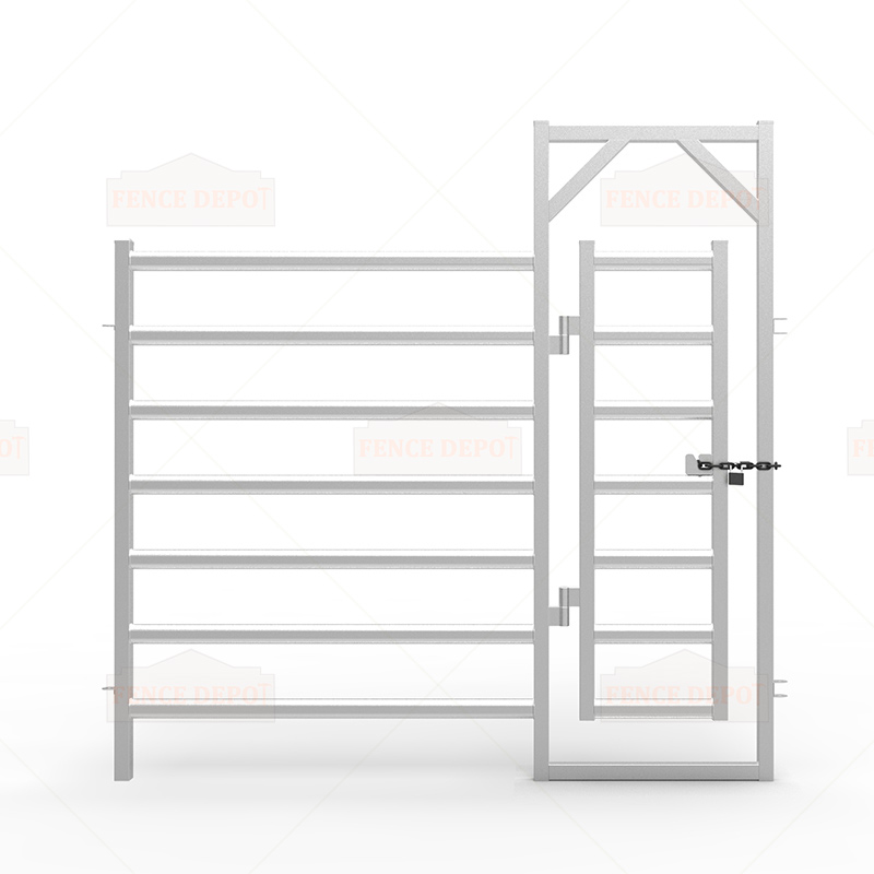 Cattle Rail Manway Fence Panels - FENCE DEPOT