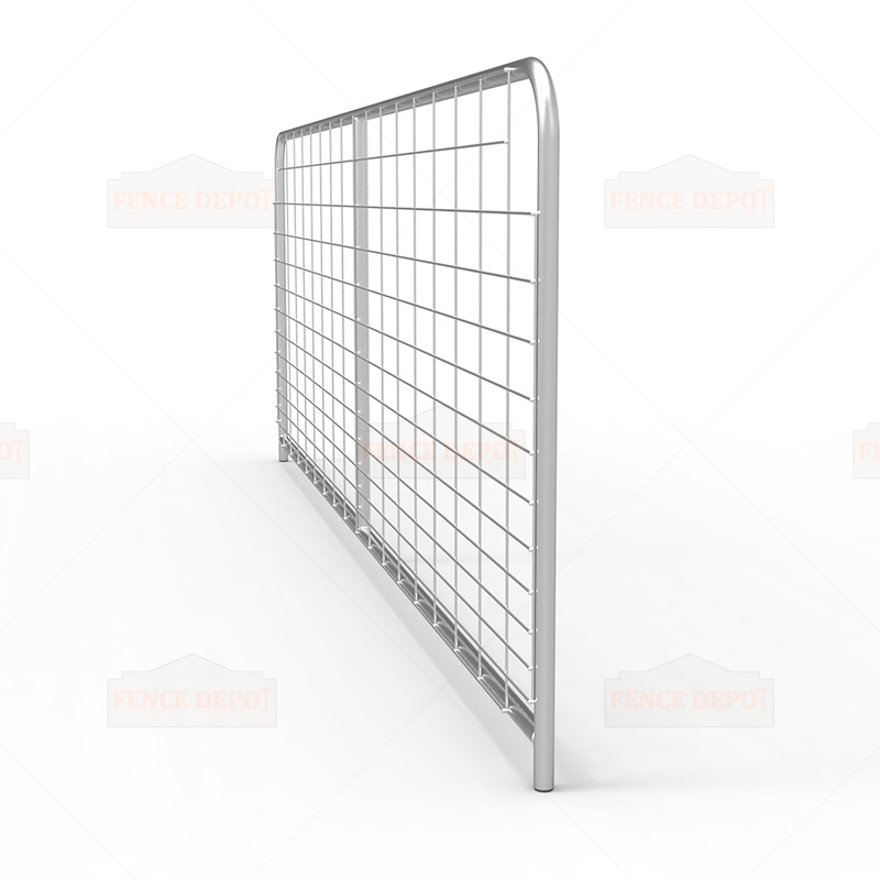12ft I-Stay Metal Gradient Mesh Infill Farm Gate - FENCE DEPOT