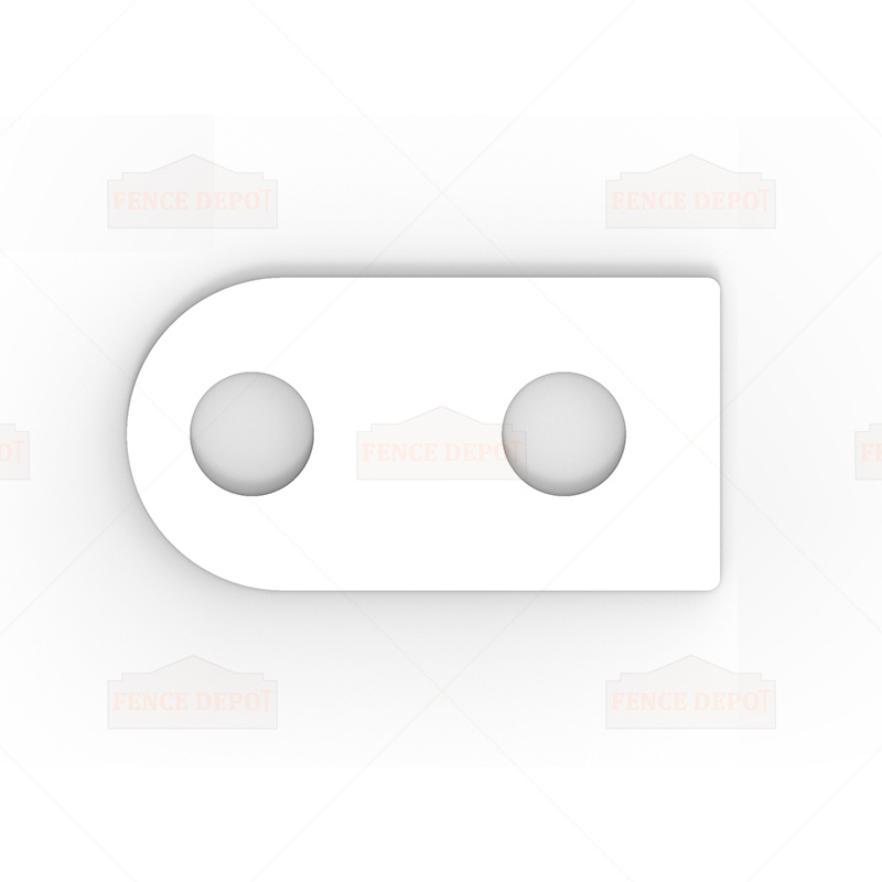 2 Hole Panel Plate Fitting - FENCE DEPOT