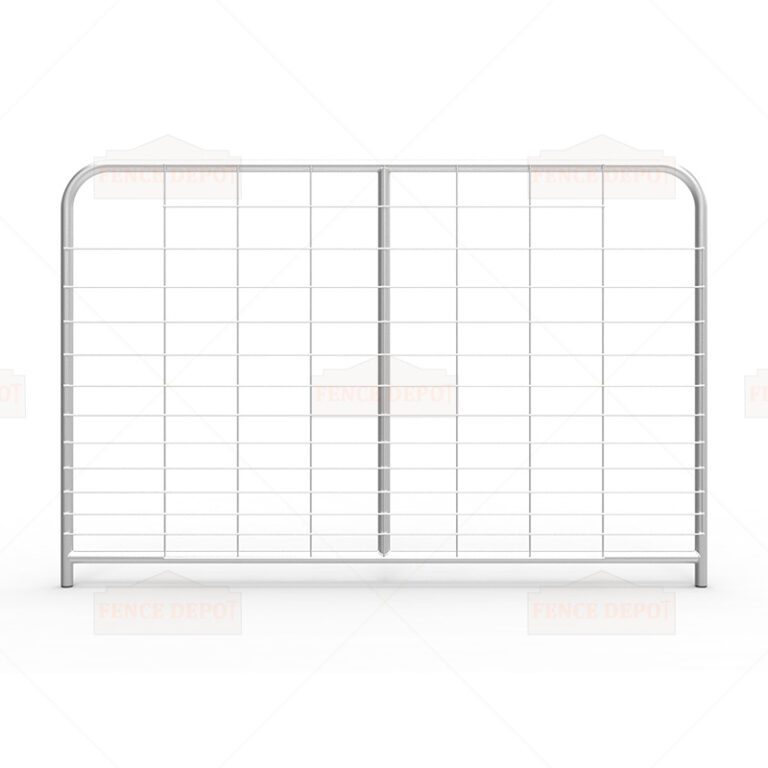 8ft I-Stay Metal Gradient Mesh Infill Farm Gate - FENCE DEPOT