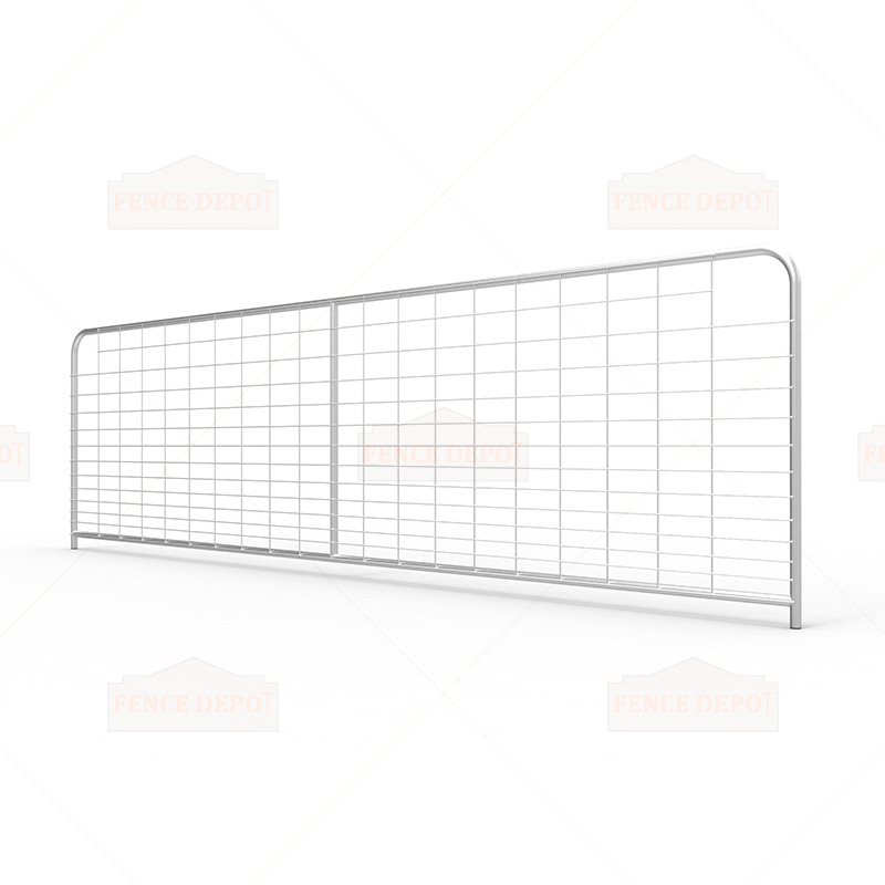 14ft I-Stay Metal Gradient Mesh Infill Farm Gate - FENCE DEPOT