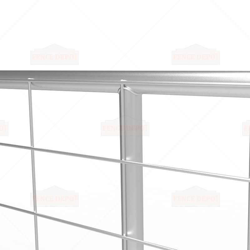 16ft I-Stay Metal Gradient Mesh Infill Farm Gate - FENCE DEPOT