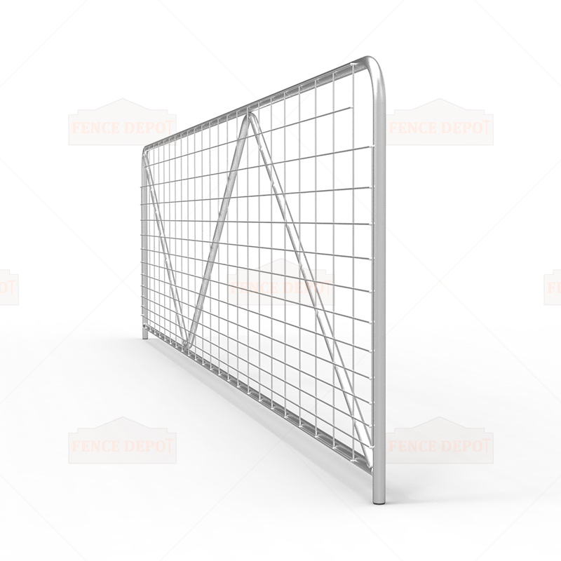 16ft N-Stay Metal Gradient Mesh Infill Farm Gate - FENCE DEPOT
