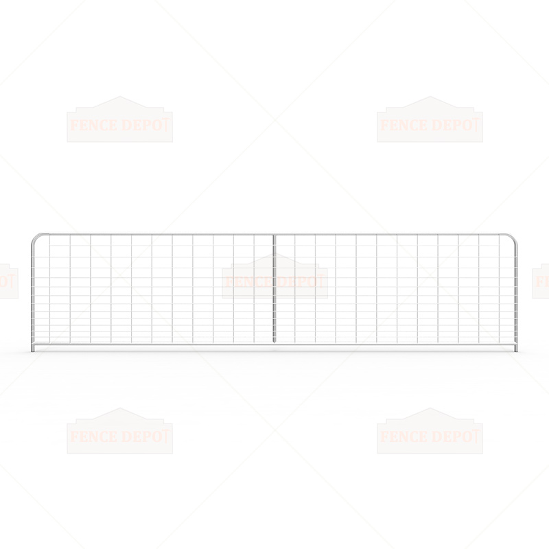 16ft I-Stay Metal Gradient Mesh Infill Farm Gate - FENCE DEPOT