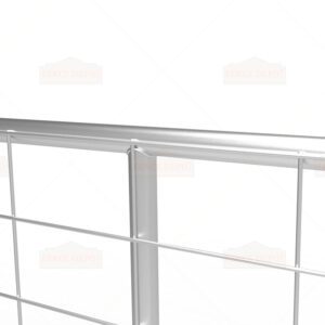 8ft I-Stay Metal Gradient Mesh Infill Farm Gate - FENCE DEPOT