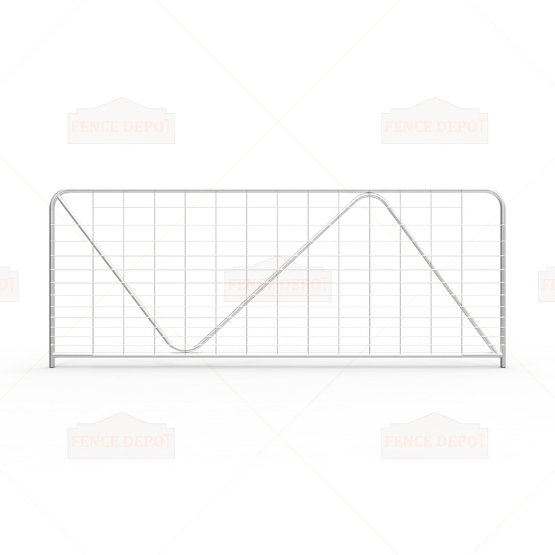 10ft N-Stay Metal Gradient Mesh Infill Farm Gate - FENCE DEPOT