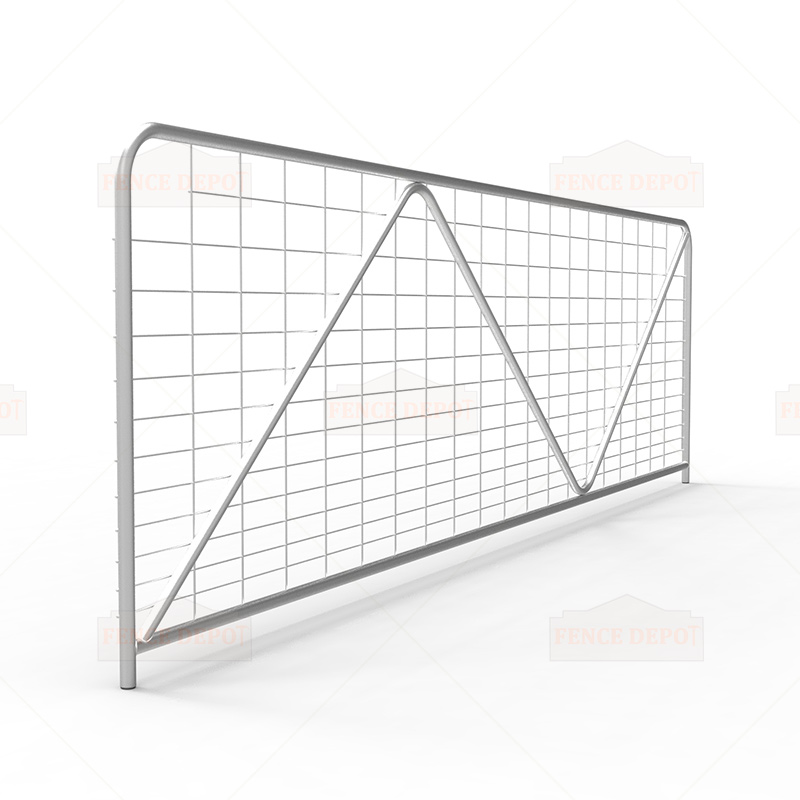 14ft N-Stay Metal Gradient Mesh Infill Farm Gate - FENCE DEPOT