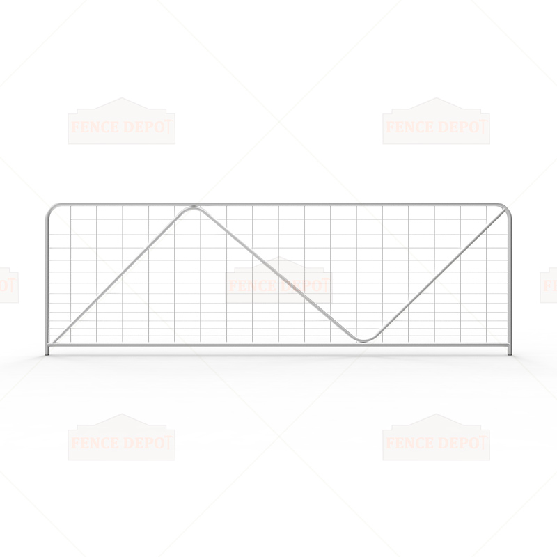 12ft N-Stay Metal Gradient Mesh Infill Farm Gate - FENCE DEPOT