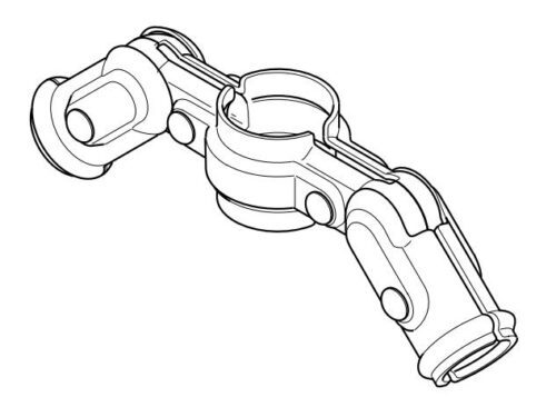 Pipe Adjustable Double Swivel Socket - FENCE DEPOT