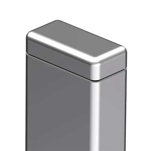 Plastic Rectangular Cap, Fence Pipe Cap - FENCE DEPOT