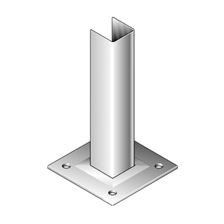 Fence Post Internal Flange Base Plate - FENCE DEPOT