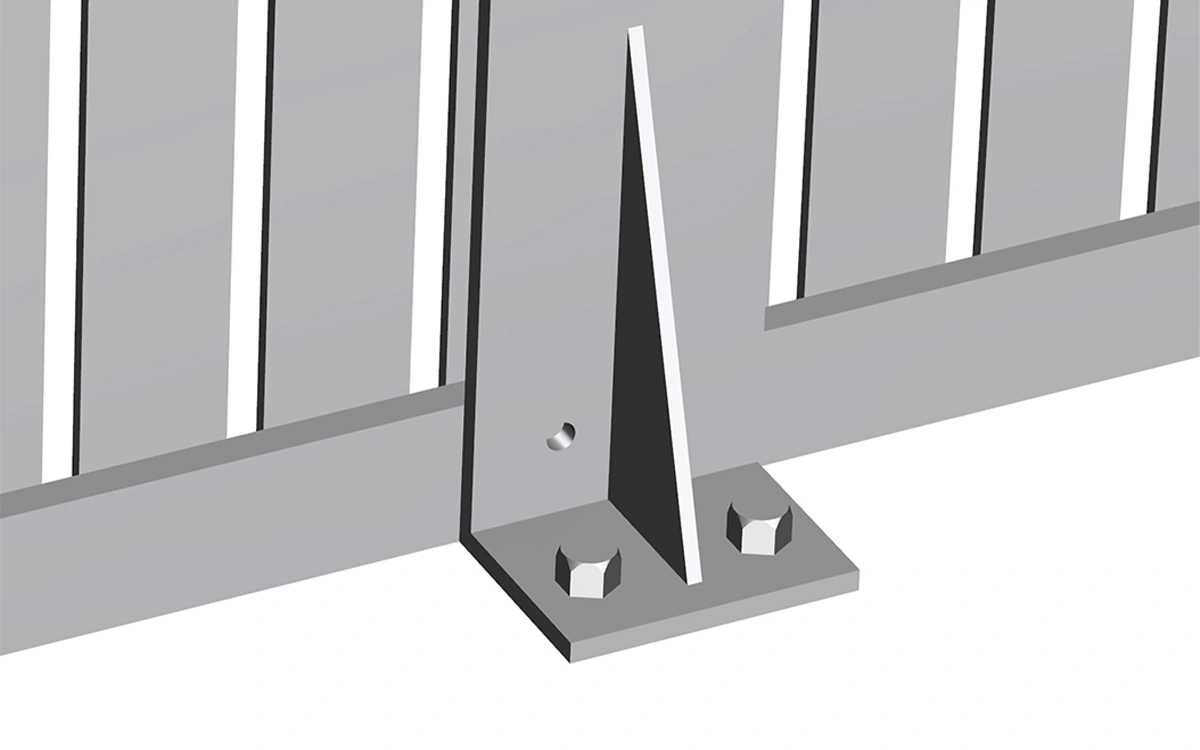 Shark Fin Post Bracket - FENCE DEPOT