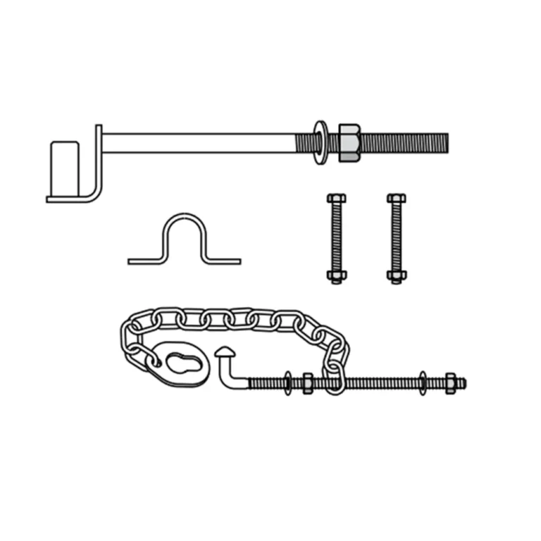 Farm Gate Fastener Screw Hinge Set - FENCE DEPOT