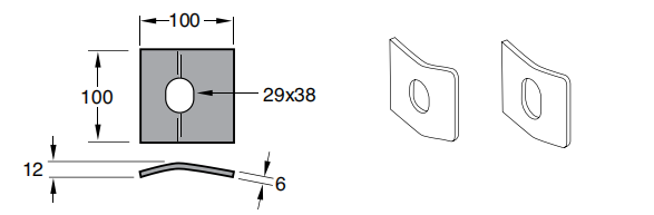 Farm Gate Slam Catch Striker Plate - FENCE DEPOT