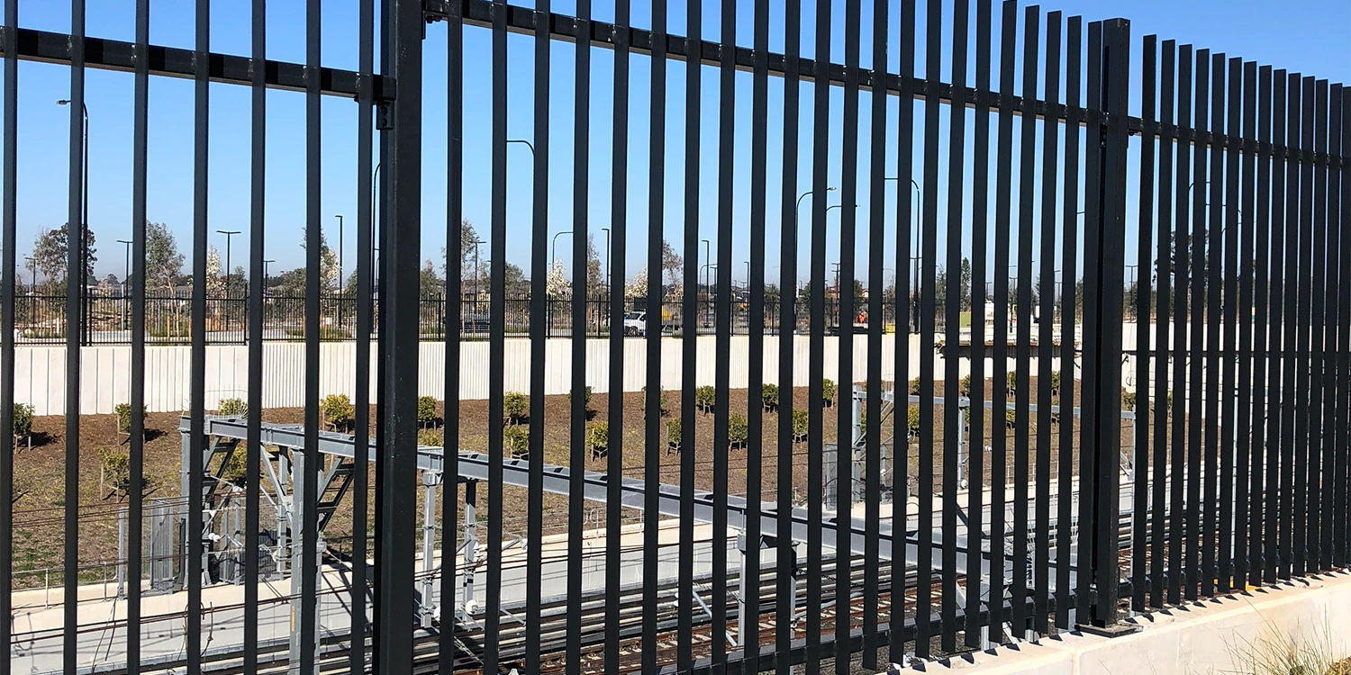 Vertical Slat Fencing, Metal Slat Fence Panel - FENCE DEPOT