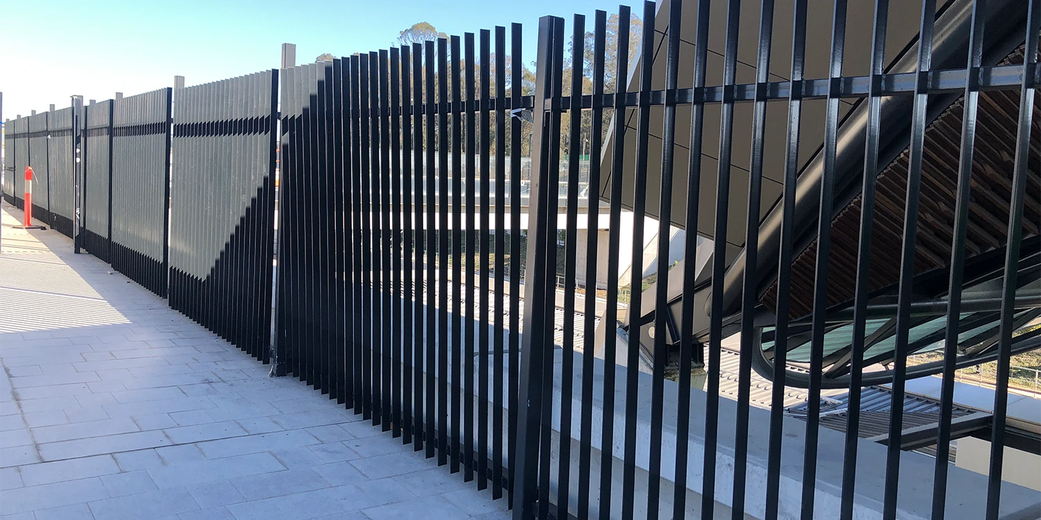 Vertical Slat Fencing, Metal Slat Fence Panel - FENCE DEPOT