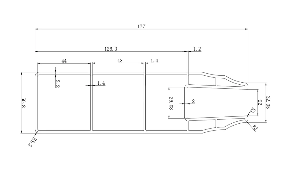 7" x 2" White Vinyl Fence Slotted Rail Manufacturers-Fence Depot