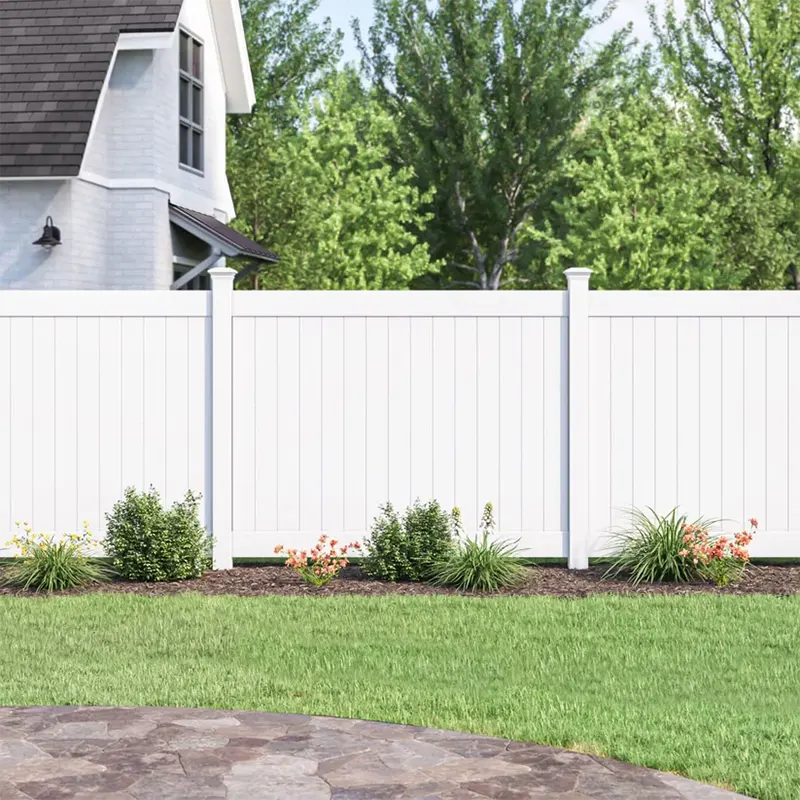 4" x 2-1/2" White PVC Vinyl Fence Post Manufacturer-Fence Depot