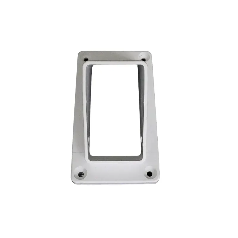 White Vinyl Stair Rail Brackets Railing Hardware Kit-Fence Depot